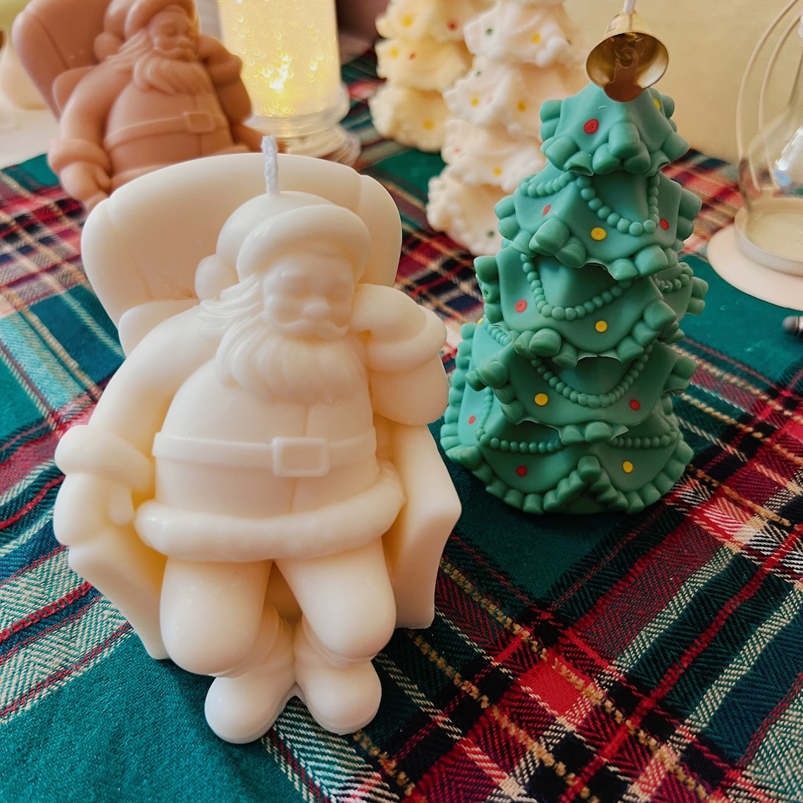 Scented Santa Claus Candle, Santa Candle, Christmas Candle, Holiday ...