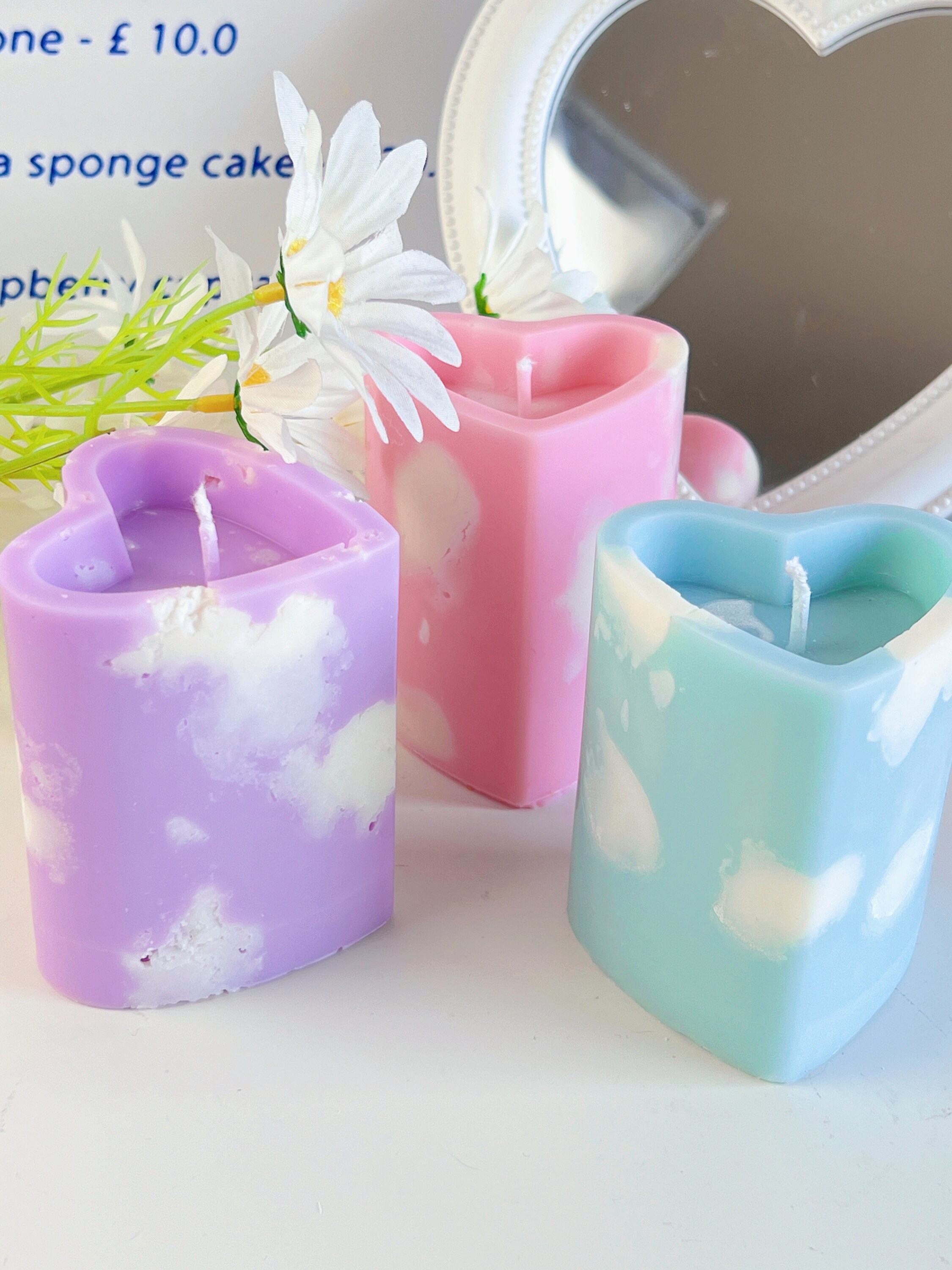 Dreamy Cloud Pillar Candle, Cottagecore Aesthetic, Fairycore, Animal ...