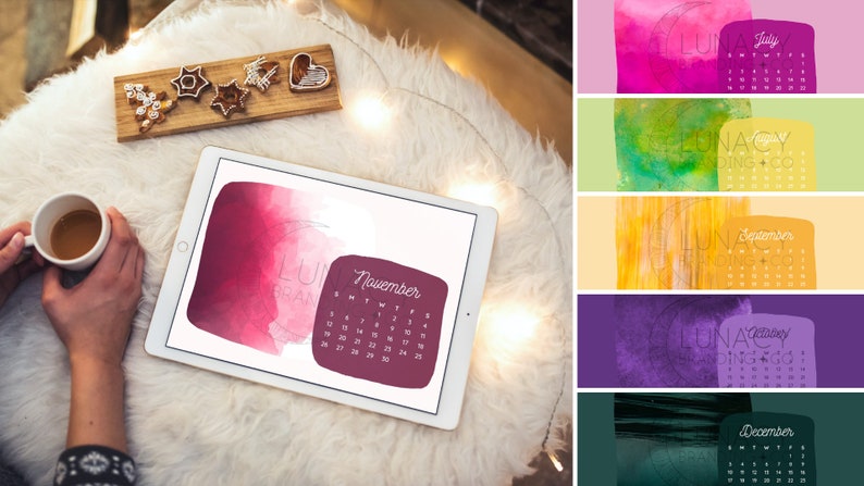 2022-23 Calendar Tablet Desktop laptop Wallpaper - Etsy