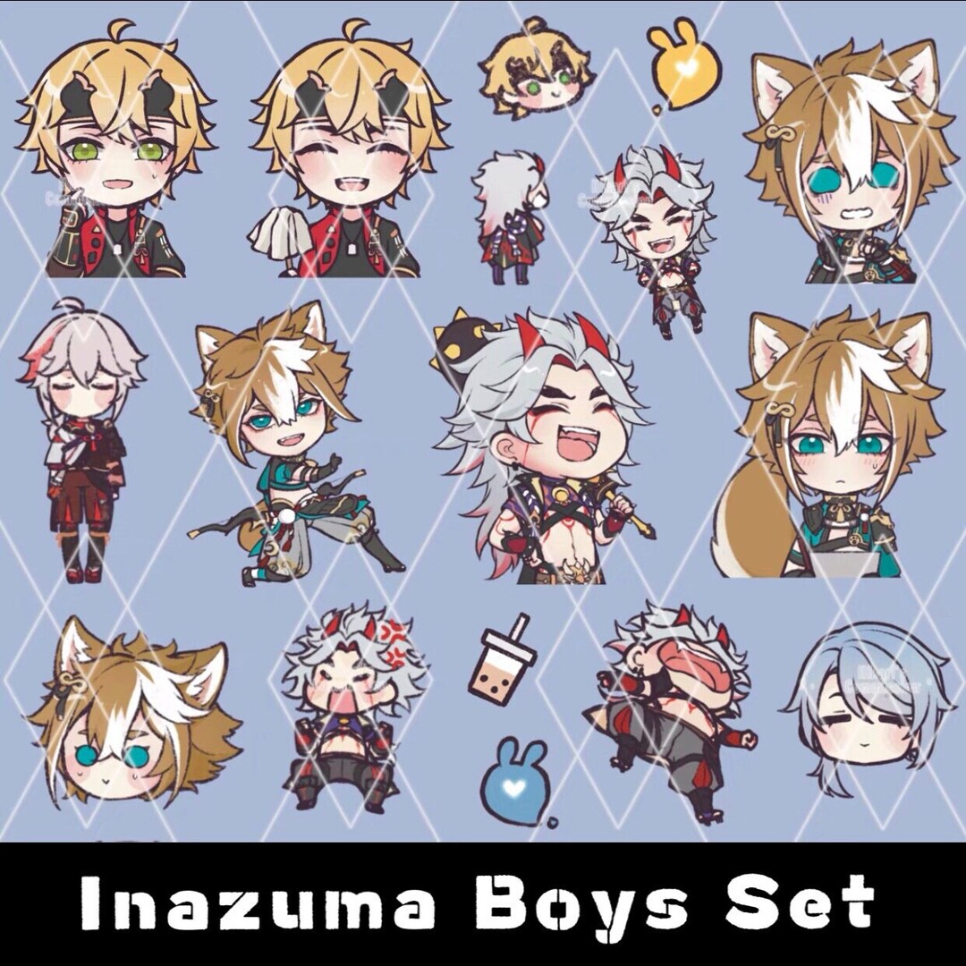 Hikarilast One No Restockgenshin Impact Chibi Arataki Itto Sticker Set ...