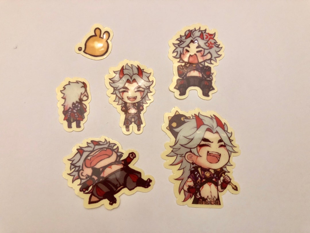 Hikari-genshin Impact Chibi Arataki Itto Sticker Set - Etsy Canada
