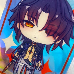 Hikari-honkai Star Rail Blade Chibi Bald Double-sided Rainbow Acrylic ...