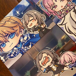 Hikari-honkai Star Rail Chibi 3x5 Print Postcard-sampo Gepard Jingyuan ...