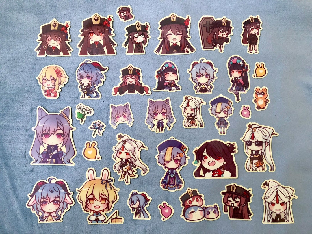Hikarino Restockgenshin Impact Liyue Girls Sticker Set-ningguang/hutao ...