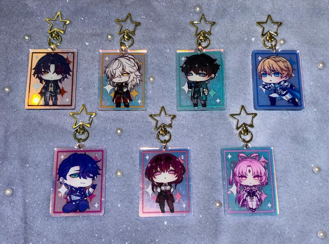 Hikari-honkai Star Rail Chibi Double Sided Holo Acrylic 4” Standee 3 ...