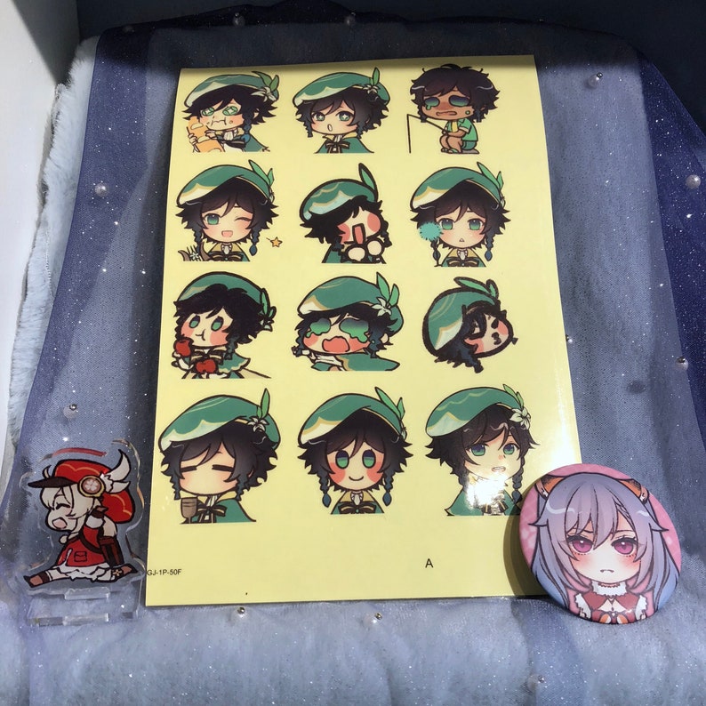 Hikari-genshin Impact Chibi Stickers Fullsheet - Etsy