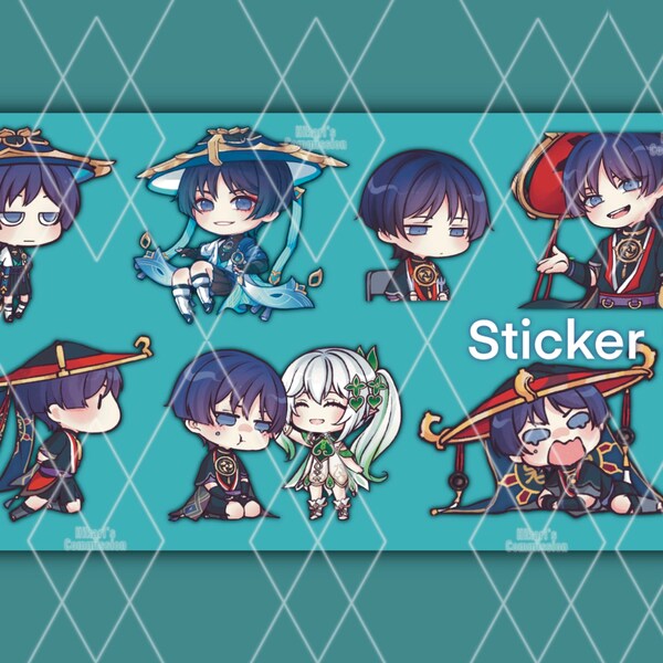 Genshin Stickers Wanderer - Etsy