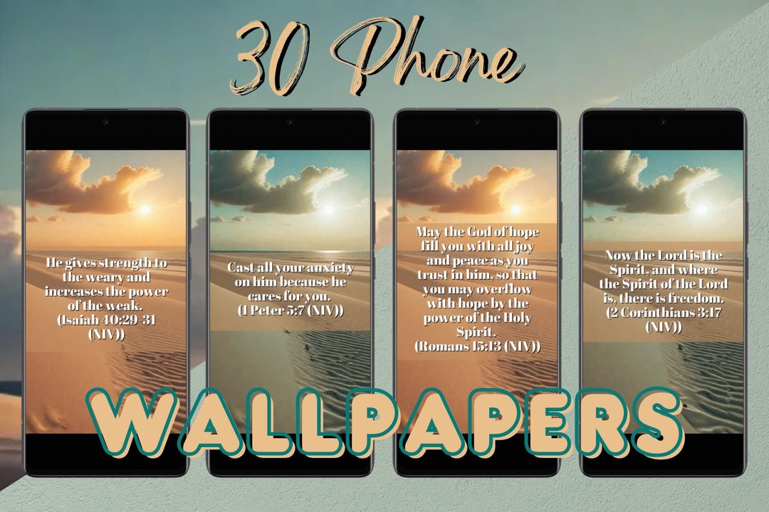 30 Bible Verse Phone Wallpapers Vol. 2 | Inspirational Christian Quotes ...