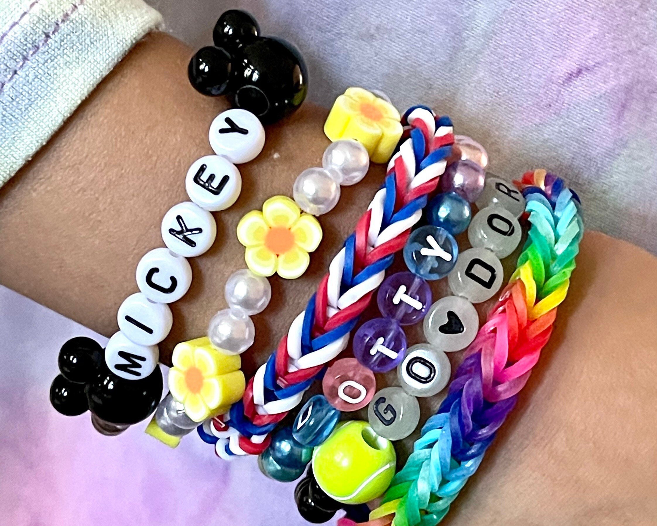 Mickey Ears Disney-inspired Bracelet - USA Handmade - Cute Best Friend ...