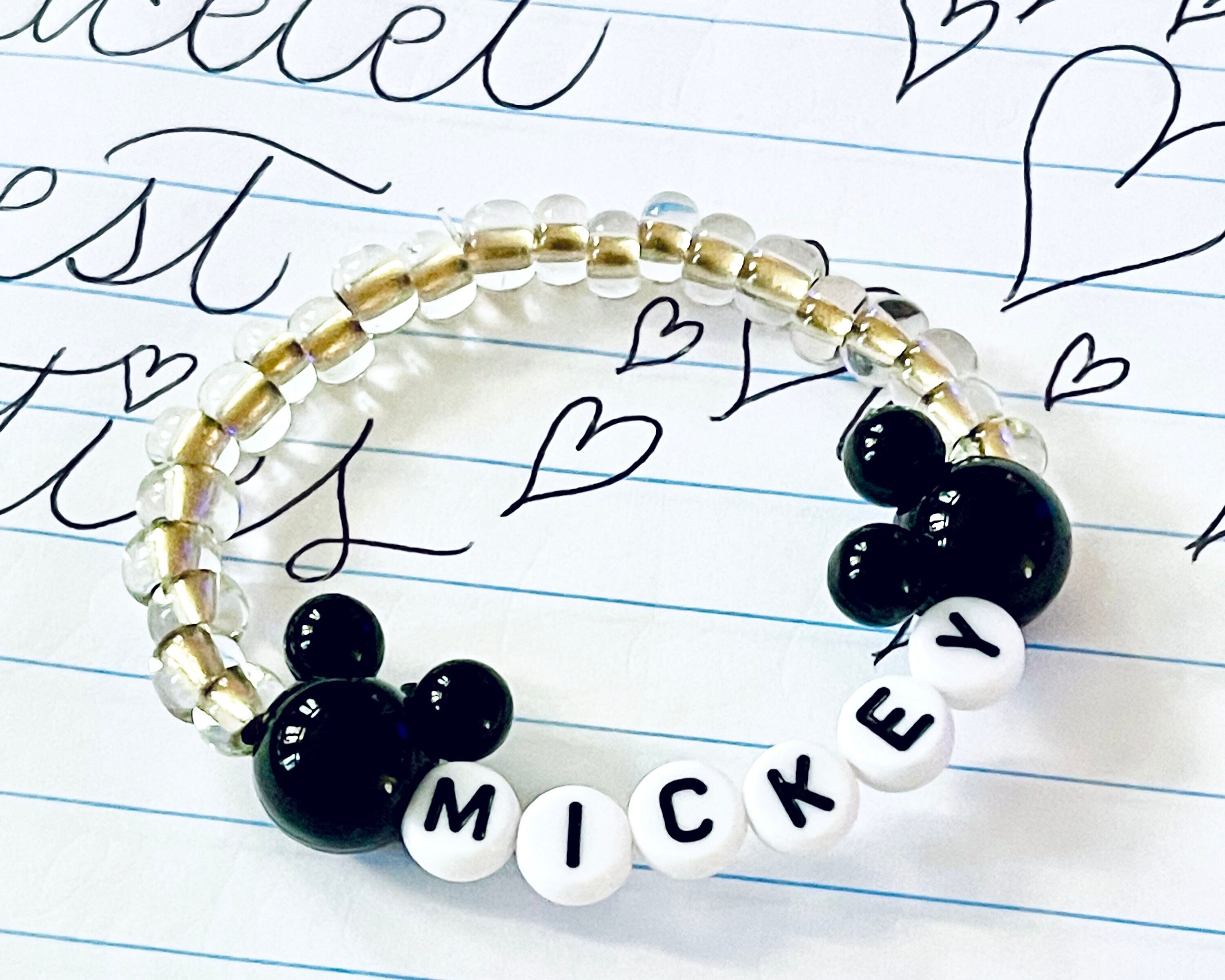 Mickey Ears Disney-inspired Bracelet USA Handmade Cute Best Friend Bracelets Cute Kids Gift Cute ...