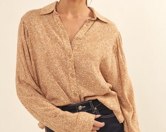 Button Down Floral - Etsy