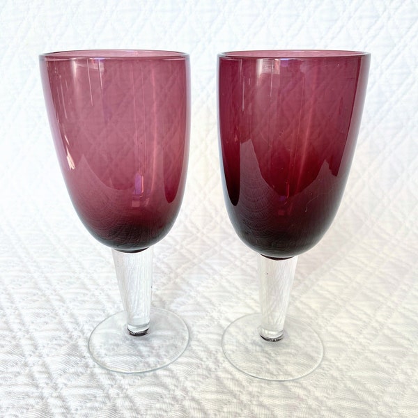 Purple Glassware - Etsy