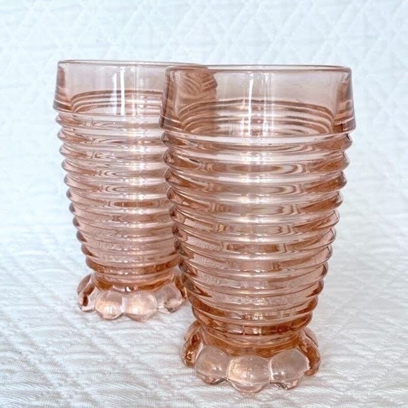 Pink Glassware - Etsy