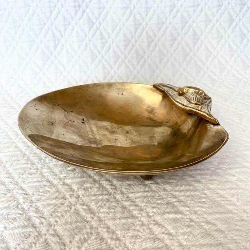 Brass Shell Dish - Etsy