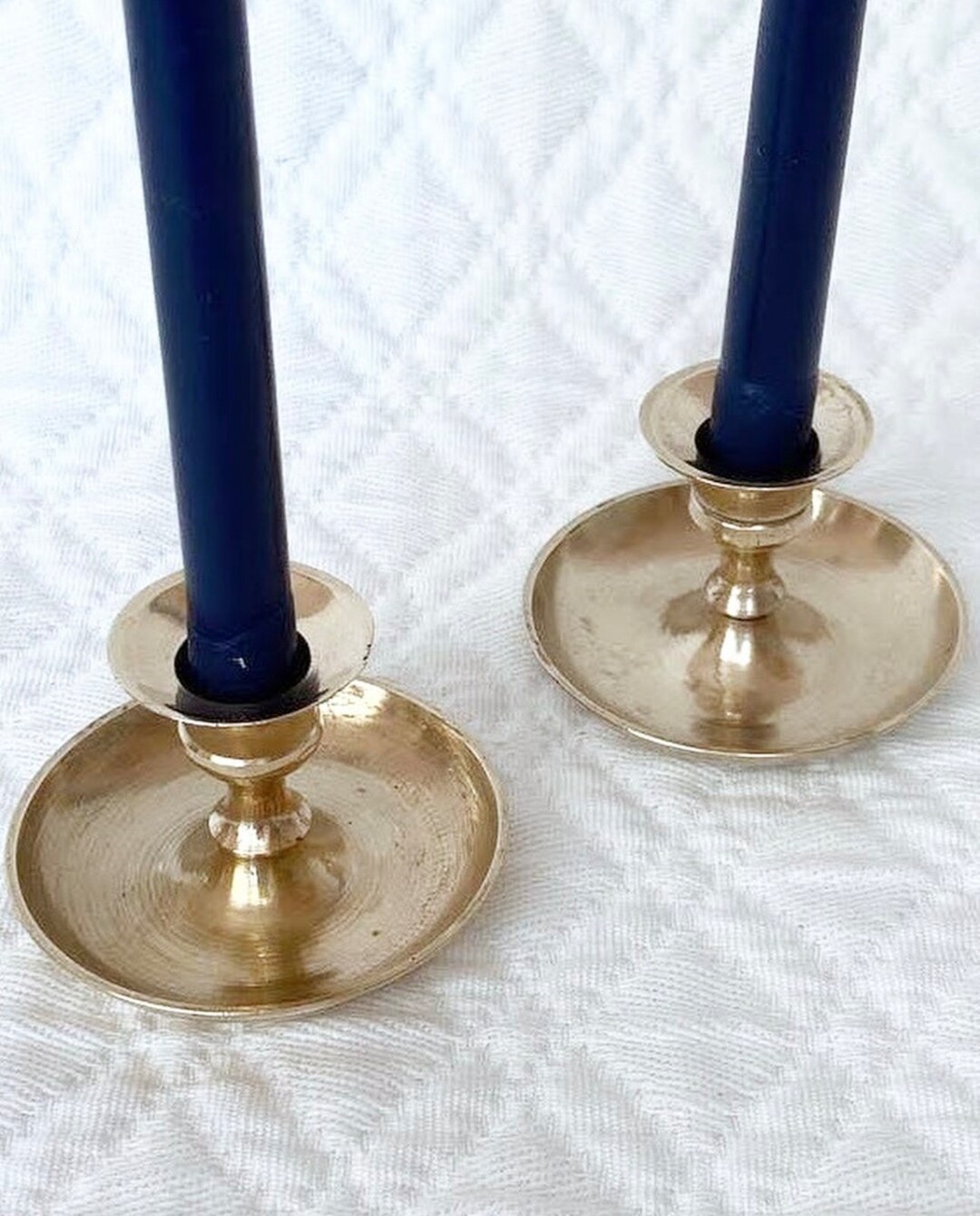 Mini Candleholders Brass Mini Taper Holders Brass Candlesticks Boho ...