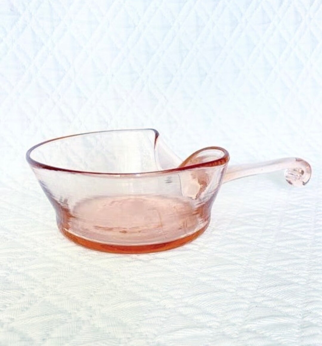 Candy Dish Bon Bon Bowl Snack Serving Dish Vintage Glass Handled Bowl ...