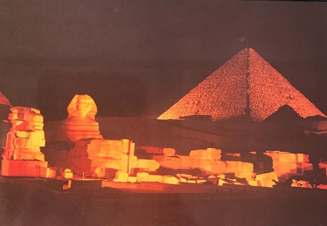 Giza Pyramids of Giza Vintage Postcard. 4x6 From Egypt. - Etsy