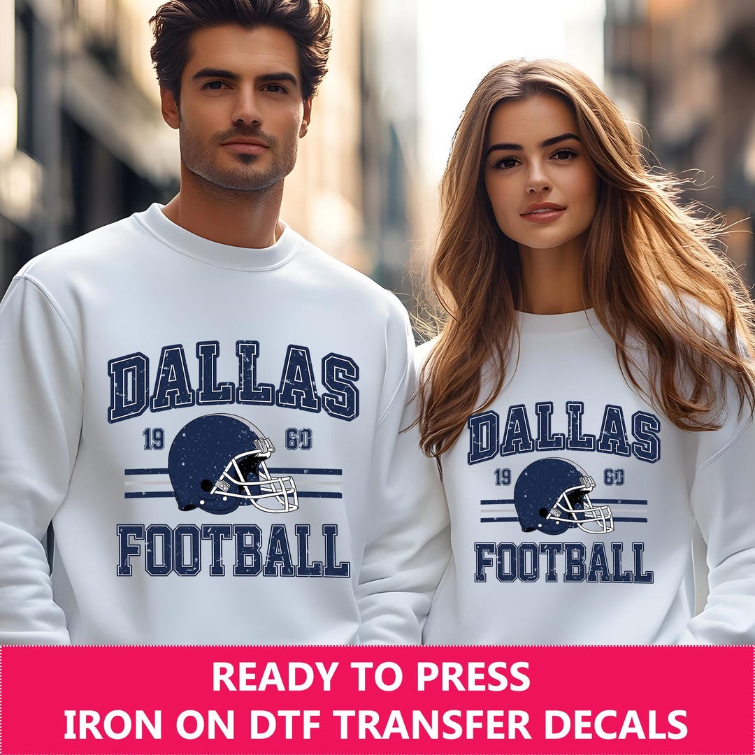 Dallas Retro Style Iron on Transfer, Ready to Press Vintage Style ...