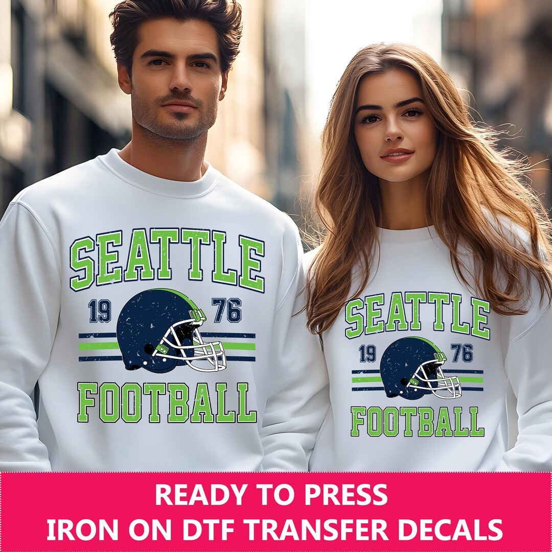 Seattle Retro Style Iron on Transfer, Ready to Press Vintage Style ...