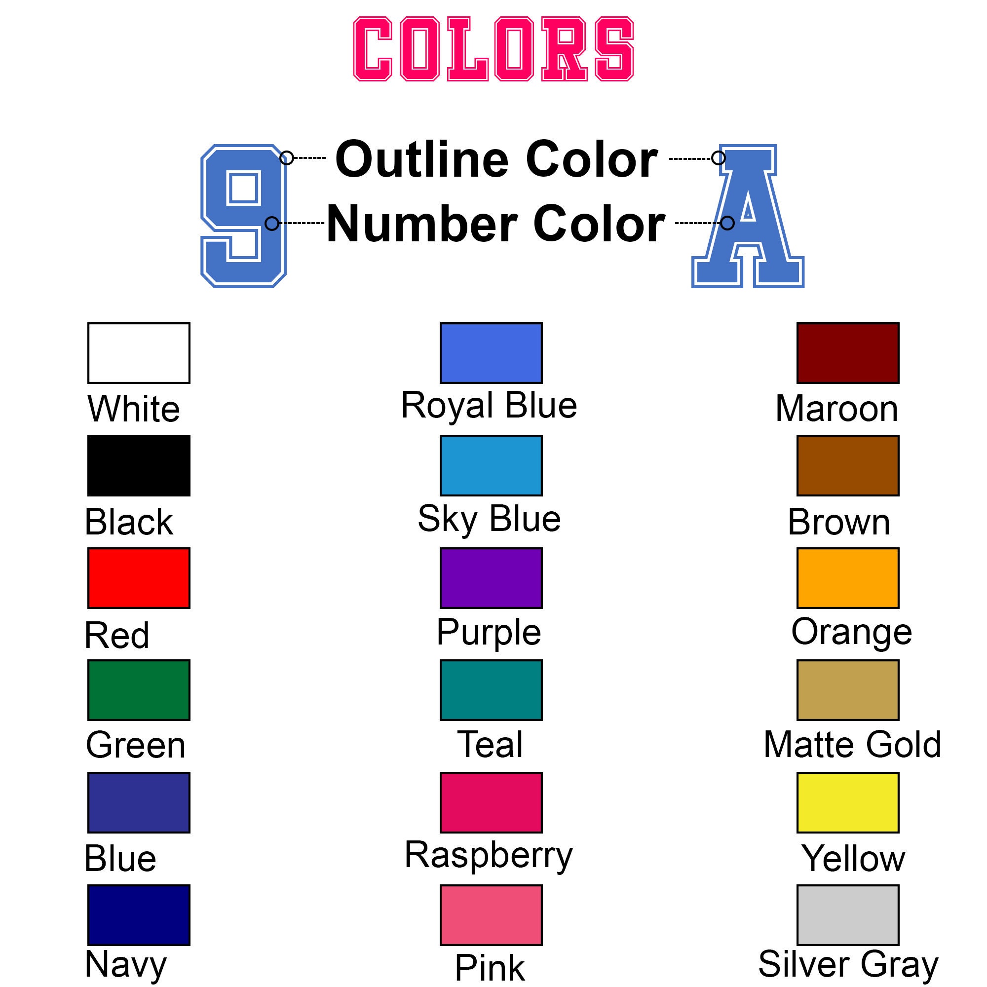 Football Jersey Name Iron on Heat Transfer, Football Varsity Name ...