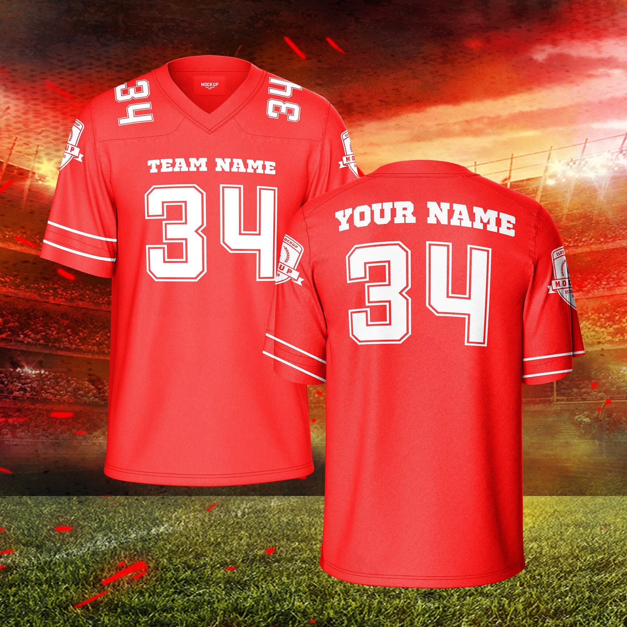 Football Jersey Name Iron on Heat Transfer, Football Varsity Name ...