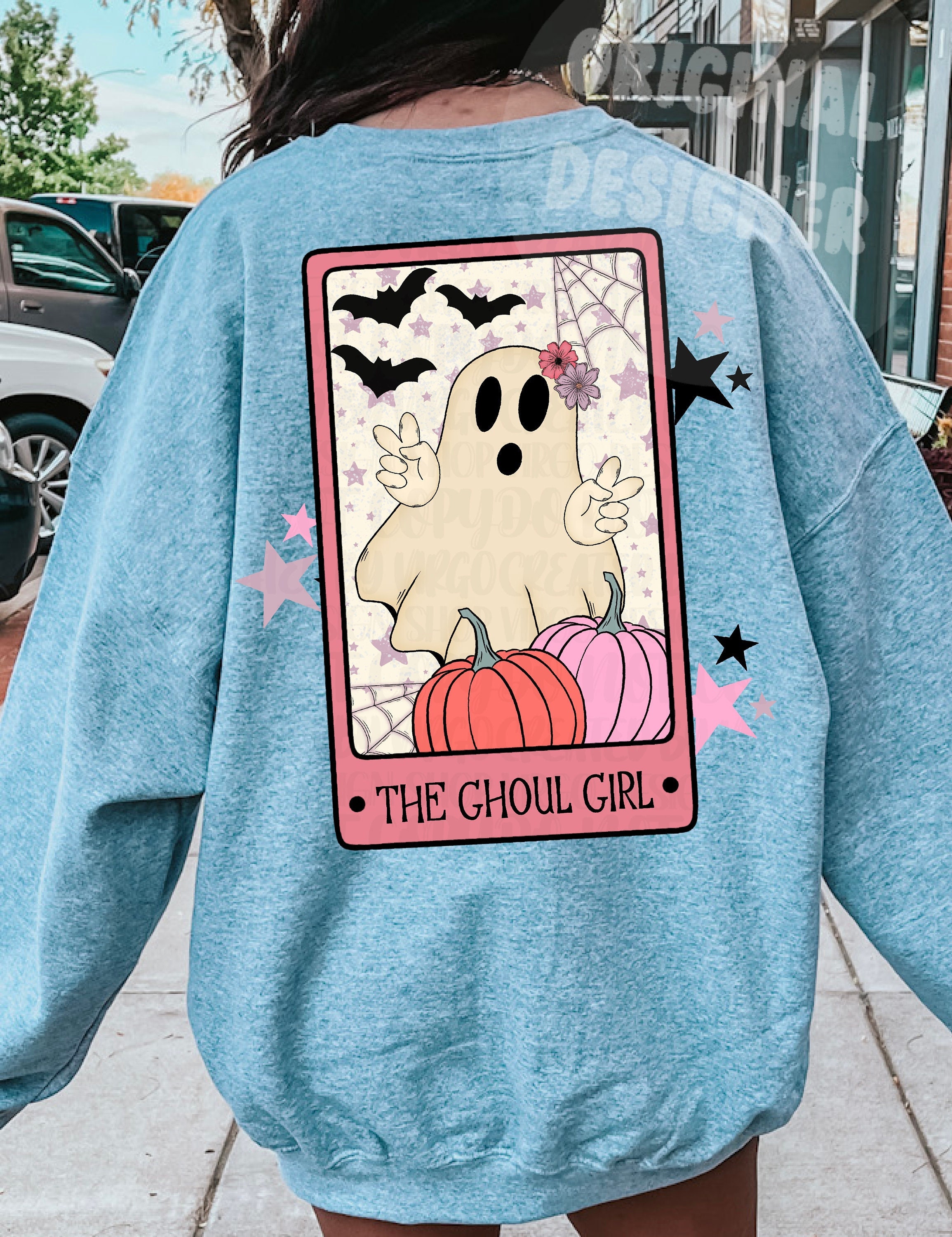 The Ghoul Girl Png Tarot Card, Retro Halloween Png, Retro Halloween ...