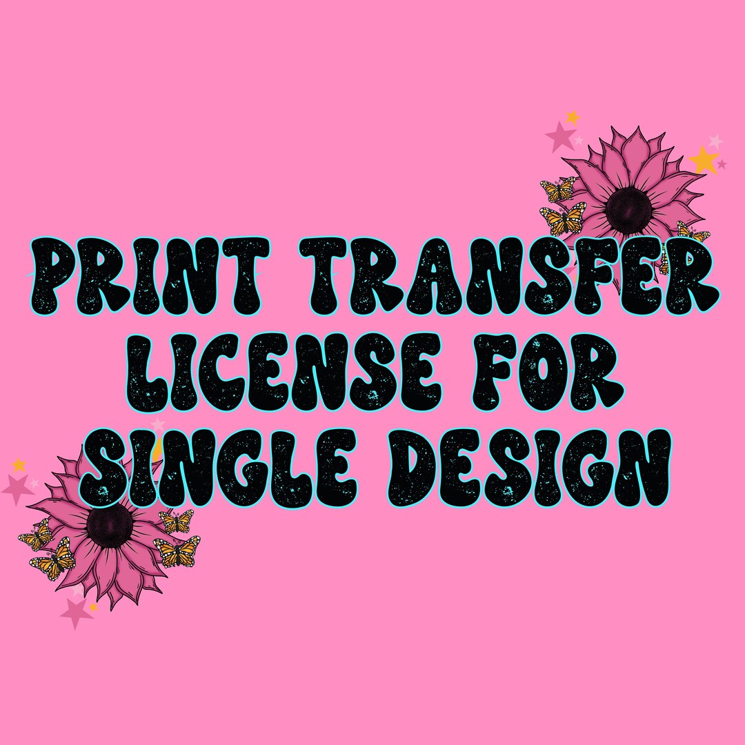 Single Design Printing License for One Design, Small Business ...