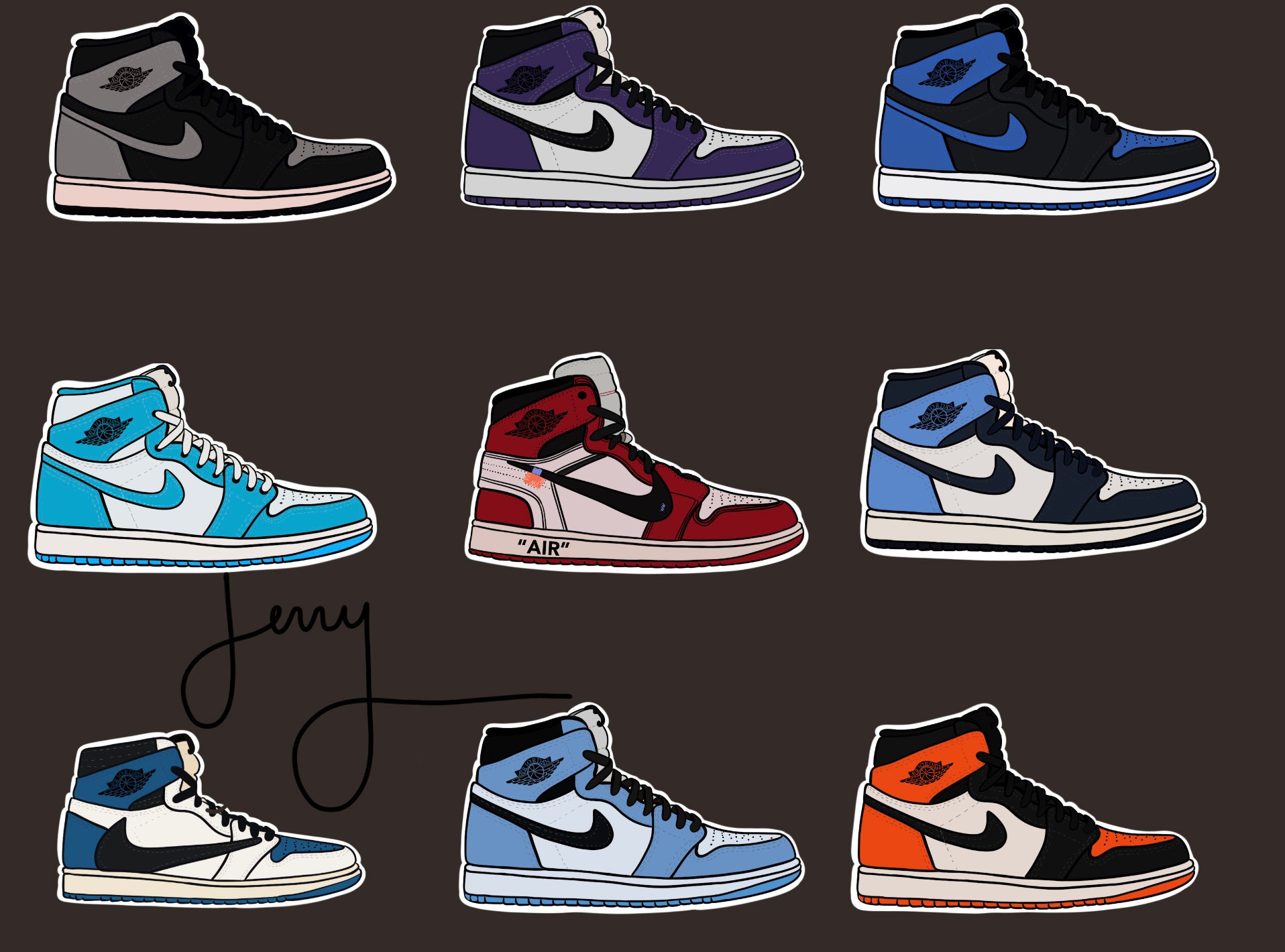 Sneaker Decals - Etsy