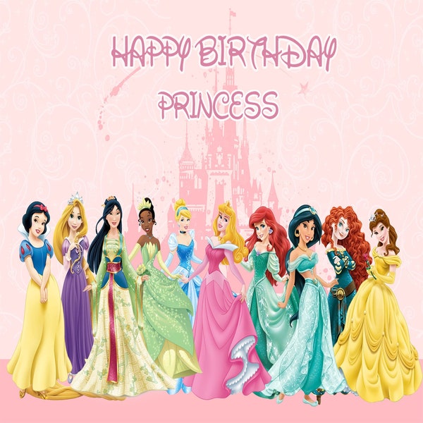 Princess Backdrop - Etsy