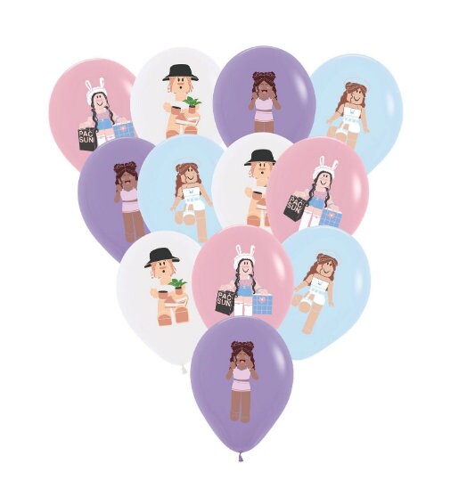 Choose Balloon Avatar Girl Robloc Balloon Party Theme for - Etsy