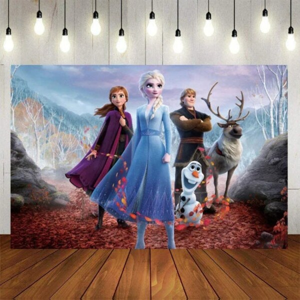 Frozen Backdrop - Etsy