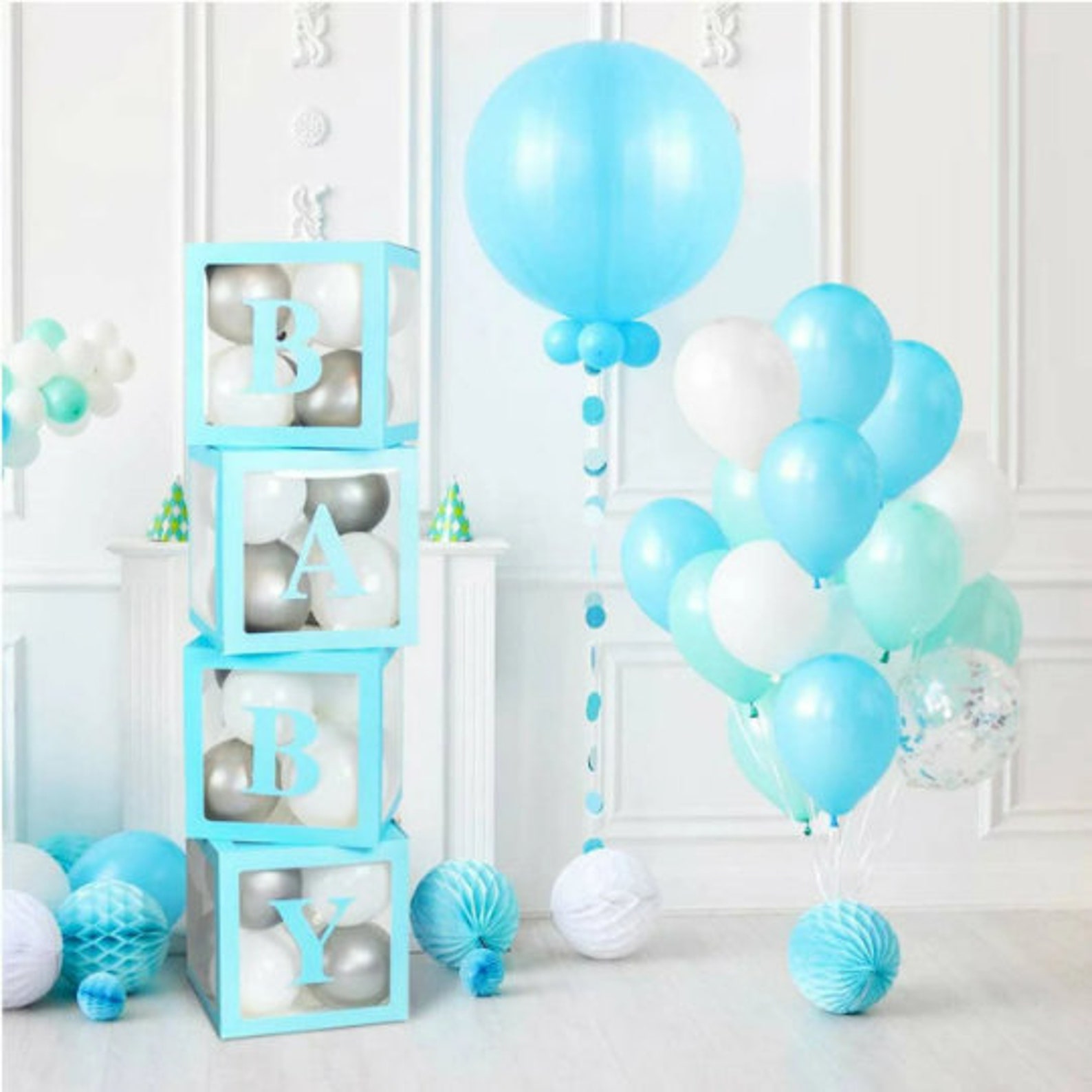 Clear Baby Boxes Party Clear Boxes Decoration for Babyshower - Etsy