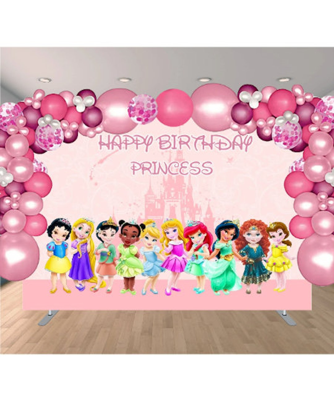 Pink Princess Backdrop Cute Little Princesses 7x5ft Backdrop - Etsy