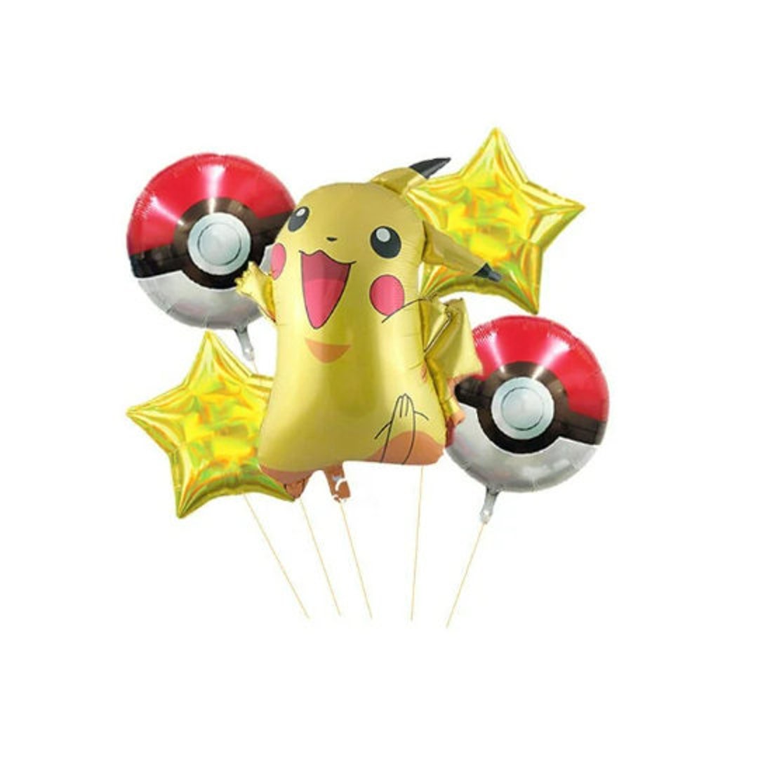 Balloons Party Decoration, Poke Balloon Birthday Decoration, Pika Chu ...