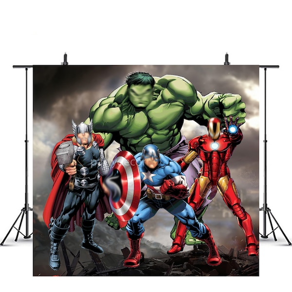 Superhero Backdrop - Etsy