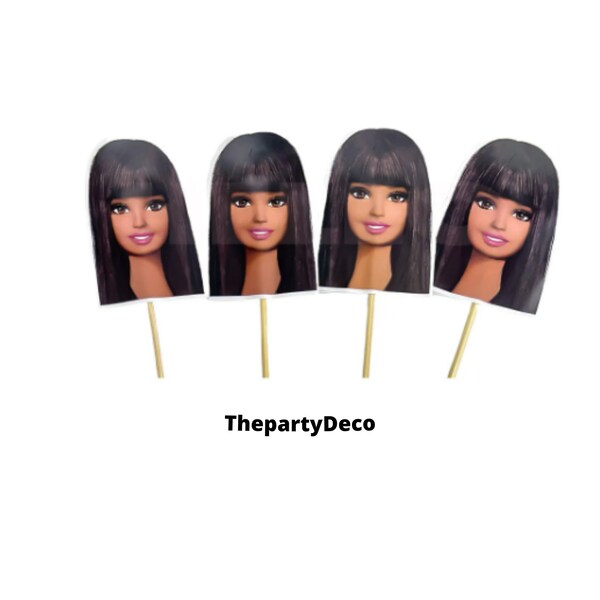 Black Girl Barbie Cake Topper - Etsy