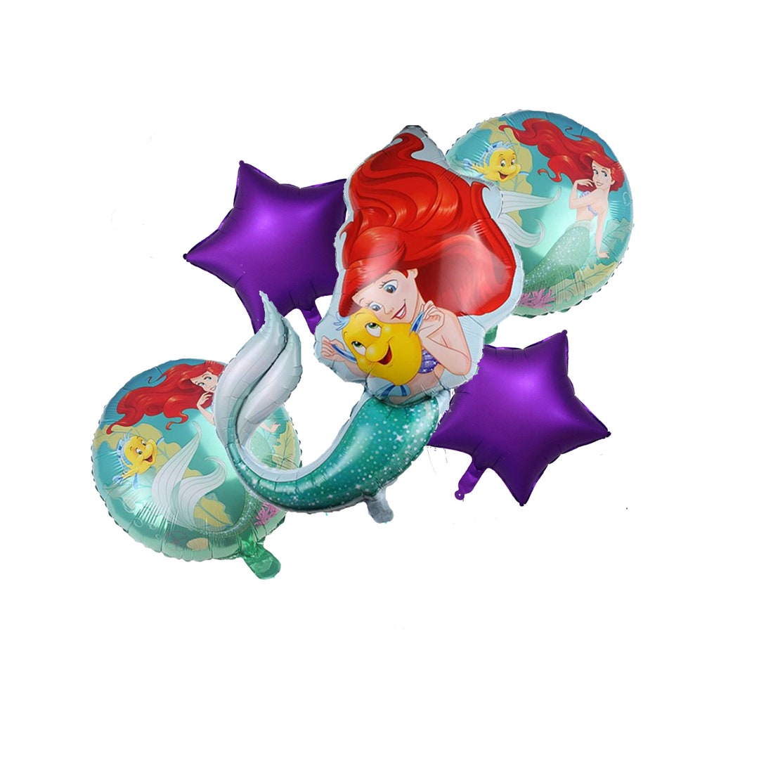 Mermaid Balloon Bouquet Cute Party Decoration Ariel - Etsy