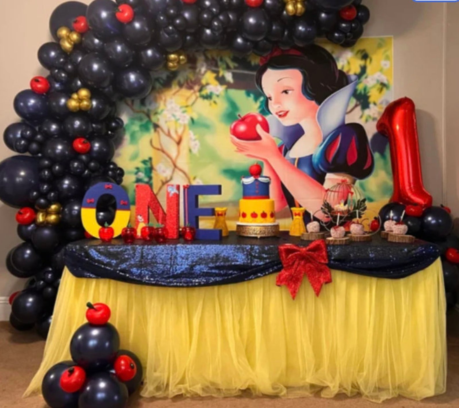 7x5ft Snow White Backdrop Theme Decoration Snow White Party - Etsy
