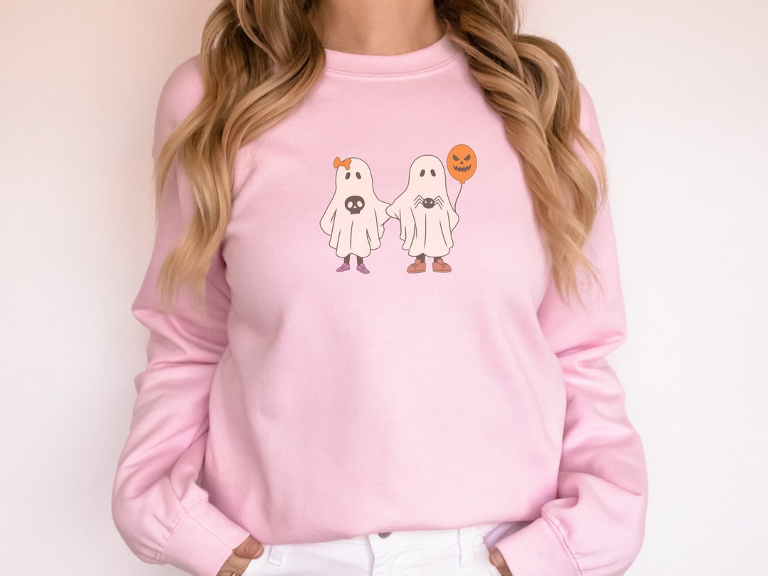 Halloween Sweatshirt, Ghost, Decorated Ghosts, Halloween Sweatshirt ...
