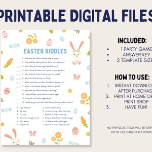 Easter Riddles for Kids, Easter Riddles Game, Kids Easter Activity ...