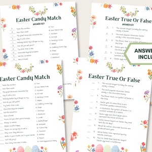 Easter Games Bundle, Printable Easter Party Games, Easter Games for ...