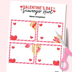 Valentines Day Scavenger Hunt, Valentines Day Treasure Hunt Clues ...
