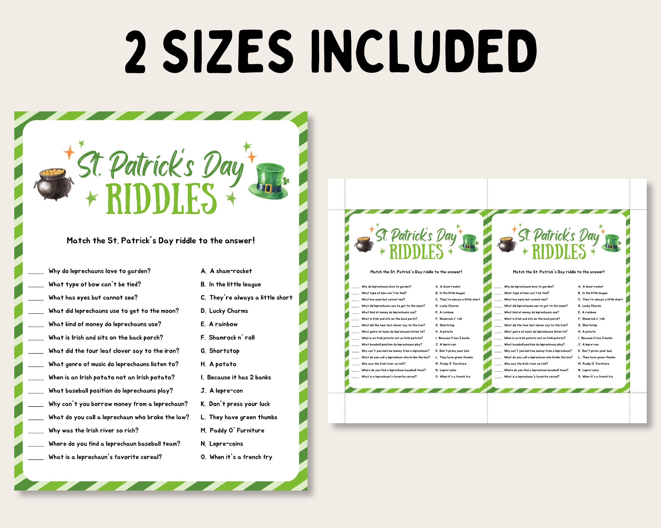 St Patrick's Day Riddles Quiz, St Patricks Day Riddles for Kids, Fun St ...