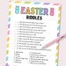 Easter Riddles for Kids, Kids Easter Game, Easter Classroom Activity ...