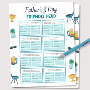 Fathers Day Game Bundle, Printable Fathers Day Game for Family, Fathers ...