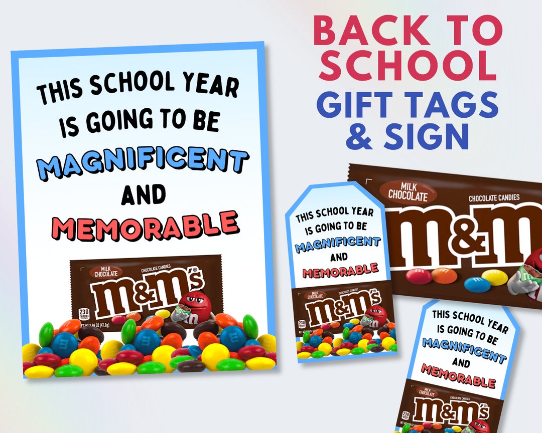 Welcome Back Students Treat Tag, Back to School Student Gift Tag ...