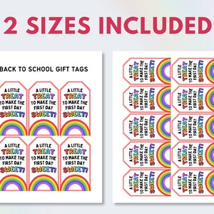 First Day of School Treat Tag for Students, Welcome Back to School Gift ...