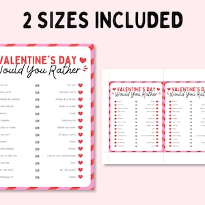 Valentines Day Would You Rather Game, Valentines Day This or That Game ...