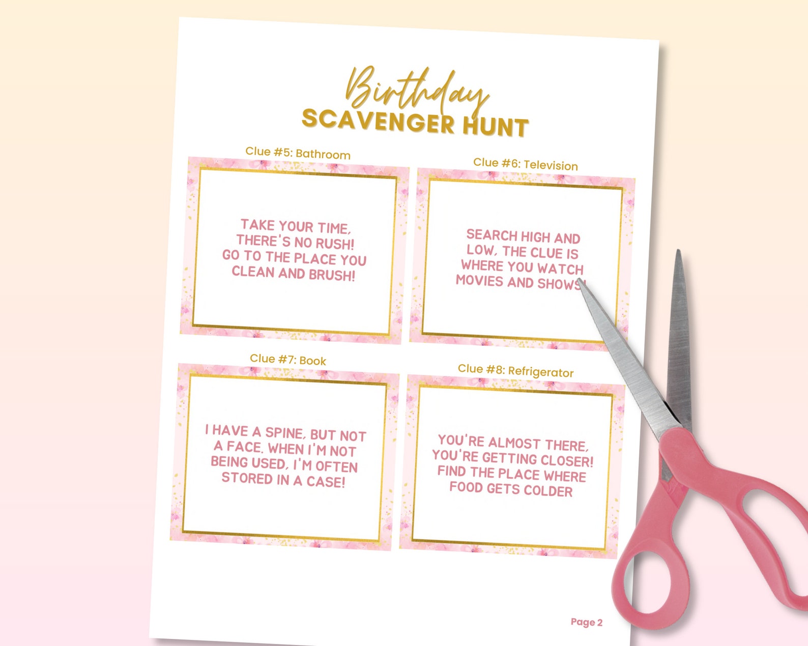 Girl Birthday Scavenger Hunt Teen Scavenger Hunt Teen - Etsy