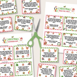 20 Christmas Games Bundle, Family Christmas Party Games , Christmas ...